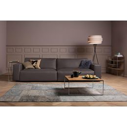 Big-Sofa Musterring, B:292cm H:81cm T:124cm, braun, Flachgewebe FLORIS (100% Polyester);Flachgewebe VALMONT (60% Baumwolle/ 40% Leinen);Microfaser