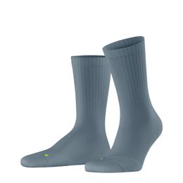 Falke Damen Socken "Run Rib Crew", blau, Gr. 35, glatt, Obermaterial: 70% Baumwolle CO. 28% Polyamid PA. 2% Elasthan EL., Socken