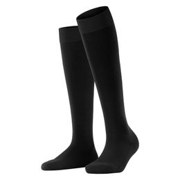 Falke Damen Kniestr&uuml;mpfe "ClimaWool", Gr. 41, schwarz, Obermaterial: 44% Polyamid PA. 28% Lyocell CLY. 28% Schurwolle WV., Socken