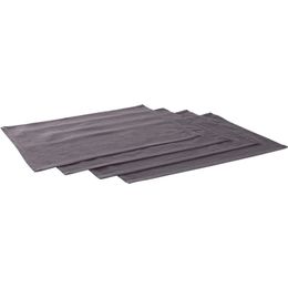 Platzset, B:30cm L:45cm, grau, LeGer Home by Lena Gercke, Obermaterial: 88% Baumwolle, 12% Leinen, Platzsets, "Liaa", Baumwollqualit&auml;t mit