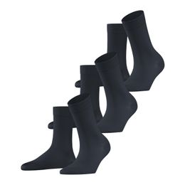 Falke Damen Socken "Cotton Touch 3-Pack", Gr. 35, grau, Obermaterial: 62% Baumwolle CO. 33% Polyamid PA. 5% Elasthan EL., glatt, Socken