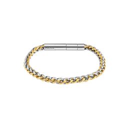 Police Herren Armband "Temptation II", 22cm, Edelstahl, gold, Edelstahl, Armb&auml;nder