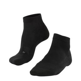 Falke Herren Kurzsocken "GO2 Short", Gr. 42, schwarz, Obermaterial: 45% Polypropylen PP. 33% Baumwolle CO. 20% Polyamid PA. 2% Elasthan EL., Socken