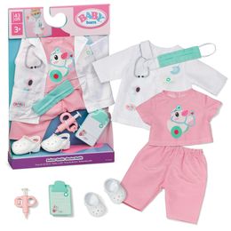 Baby Born Kinder Puppenkleidung "Doktor-Outfit 43 cm", rosa, Puppenkleidung, passend f&uuml;r Click & Play Baby Born Puppen Gr&ouml;&szlig;e 43 cm