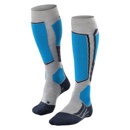 Falke Kinder Kniestr&uuml;mpfe "SK2 Intermediate Wool", Gr. 44, grau, Obermaterial: 75% Schurwolle WV. 25% Polyamid PA., Socken