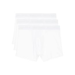 Marc O'Polo MARC O'POLO Herren Boxer, Gr. S, wei&szlig;, Obermaterial: 95% Baumwolle, 5% Elasthan, unifarben, Unterhosen, mit diskretem Logobund