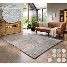 Wollteppich OTTO HOME, B:90cm H:12mm L:160cm, beige, Schurwolle, Wohnzimmer, Teppiche, "Pirker, handgewebt", Handwebteppich, meliert, reine Wolle,