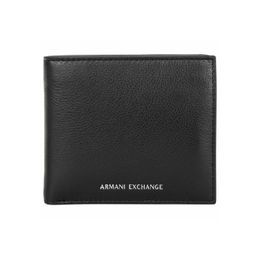 Armani Exchange Herren Geldb&ouml;rse "Geldb&ouml;rse PLAIN LEATHER BIFOLD WITH COIN POCKET 1er Pack", schwarz, Obermaterial: 100% Rindsleder Leather cow.