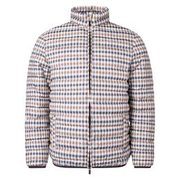Aquascutum Active 100GR Jacke mit Stehkragen und beigefarbenem Karomuster