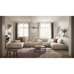 Wohnlandschaft Musterring, B:504cm H:81cm T:204cm, grau, Sofas, "Lucia bequem und viel Platz, U-Form", Cord-Bezug, inklusive Kopfst&uuml;tze, Gesamtbreite