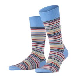Falke Damen Socken "Microblock", Gr. 41, blau, Obermaterial: 91% Baumwolle CO. 6% Polyamid PA. 3% Elasthan EL., glatt, Socken