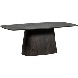 Esstisch Woood, B:200cm H:76cm T:105cm, braun, Wohnzimmer, Tische, "Leah MDF mit Schutzlackierung und robusten Standbeinen 200x105x76 cm", Tragkraft