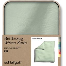 Bettbezug Schlafgut, B:200cm L:200cm, gr&uuml;n, Mako-Satin, Obermaterial: 100% Baumwolle, Bettbez&uuml;ge, "Woven Satin", besonders dicht gewebt, Mix & Match: