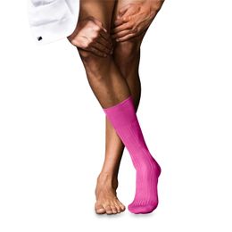 Falke Damen Socken "No. 10 Pure Fil d'&Eacute;cosse", Gr. 45, pink, Obermaterial: 93% Baumwolle CO. 7% Polyamid PA., Socken