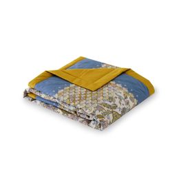 Tagesdecke Bassetti, bunt, Obermaterial: 100% Baumwolle CO. Futter: 100% Polyester PES. 100% Polyester PES., Tagesdecken, "TIGULLIO", Vielseitig