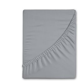 Spannbettlaken Good Morning, B:90cm L:200cm, grau, Flanell, Obermaterial: 100% Baumwolle, Bettlaken, "Flanell", Baumwolle, Flanell, Biber,