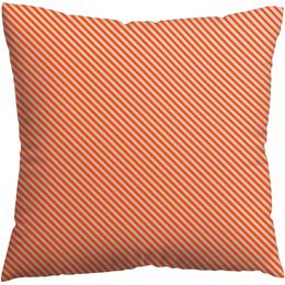 Kissenbezug Schlafgut, B:80cm L:80cm, rot, Mako-Satin, Obermaterial: 100% Baumwolle, Kissenbez&uuml;ge, "Premium Kissenbezug Woven Fade Satin (1 St)",