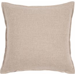 Dekokissen Pad, B:40cm L:40cm, beige, Obermaterial: 100% Leinen, Dekokissen_Sitzkissen_Kissenh&uuml;llen, "COLETTE, Kissenh&uuml;lle, Made in Europe",