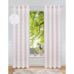 Gardine OTTO HOME, B:135cm H:175cm, beige, Polyester, Gardinen, "Amani"