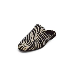 Marc O'Polo MARC O'POLO Damen Sabot "in Zebrafell-Optik", Gr. 39, schwarz-wei&szlig;, Obermaterial: 100% Polyester, unifarben, Schuhe