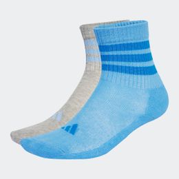 M&auml;dchen Sportsocken "KIDS ANTI-RUTSCH", adidas Sportswear, Gr. 31, blau, Obermaterial: 59% Baumwolle, 38% Polyester, 2% Elasthan, 1% Polyamid,
