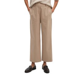 Marc O'Polo MARC O'POLO Damen Webhose, beige, Gr. 38, unifarben, Web, Obermaterial: 96% Baumwolle, 4% Elasthan, Hosen, aus Stretch-Baumwolle