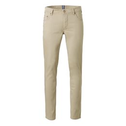 MEYER Herren Chinohose "M5 Five 9-6106", beige, Gr. 38, uni, Obermaterial: 97% Baumwolle CO. 3% Elasthan EL., Hosen, in Premium Satin M5 Serie