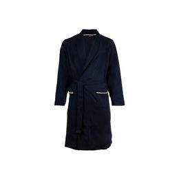 Bademantel BOSS, blau, Obermaterial: 100% Baumwolle CO., Hausm&auml;ntel, "Bademantel"