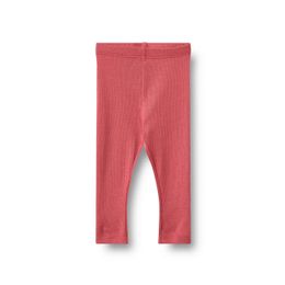 Wheat M&auml;dchen Leggings "Wheat Ripp Legins Maddy", rosa, Gr. 86, unifarben, 48% Baumwolle (Bio), 48% Modal, 4% Elasthan, Hosen