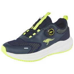 Kangaroos M&auml;dchen Sneaker "K-RDK Bouncix FX", Gr. 33, blau, Mesh, Synthetik, Schuhe, Praktischer Drehverschluss
