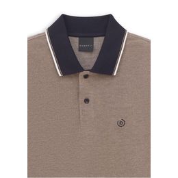 Bugatti Herren Poloshirt40, beige, Gr. XXL, unifarben, 100% Baumwolle, Shirts, Modern Fit mit dezenter Stickerei