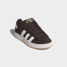 M&auml;dchen Sneaker "CAMPUS 00S", adidas originals, Gr. 37, braun, Leder, Synthetik, Schuhe, f&uuml;r Kinder und Jugendliche, mit Gummilaufsohle, mit Schn&uuml;rung