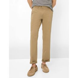 Brax Herren Chinohose "Style EVANS", beige, Gr. 26, Web, 96% Baumwolle, 3% Kapok, 1% Elasthan, Hosen