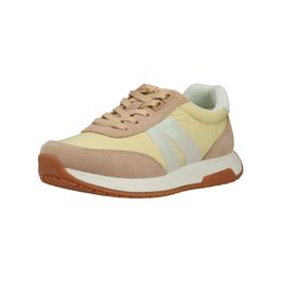 Ara Damen Sneaker "Ara Sneaker Lederimitat/Textil", Gr. 38, beige, Lederimitat, Textil, Schuhe