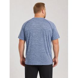 LPO Herren Funktionsshirt "Damian"blau indigo, Gr. 56, Jersey, 92% Polyester. 8% Elasthan, Shirts, Schnelltrocknend, elastisch