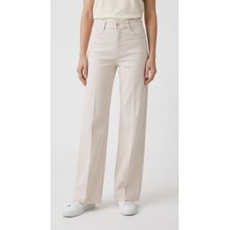 MAC Damen Weite Jeans "WIDE", beige, Gr. 42, unifarben, Denim/Jeans, Obermaterial: 97% Baumwolle, 3% Elasthan, Jeans, im Five-Pocket Style