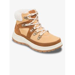 Roxy Damen Winterboots "ALYAH", Gr. 41, braun, Leder, Synthetik, Schuhe, Winterschuhe, Winterstiefel, Snowboots, wasserabweisend & gef&uuml;ttert