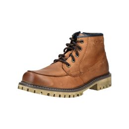 Bugatti Herren Schn&uuml;rstiefelette "Bugatti Stiefelette Leder", Gr. 43, braun, Leder, Schuhe