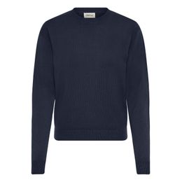 oxmo Damen Strickfleece-Pullover "Strickpullover OXScanny", blau, Gr. XS, Obermaterial: 50% Viskose CV. 28% Polyester PES. 22% Polyamid PA., Pullover