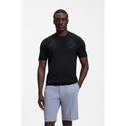BOSS Green Herren Kurzarmpullover "KN_Momentum-Lite TS", schwarz, Gr. XXL, unifarben, Strick, Obermaterial: 60% Baumwolle, 40% Polyester, Pullover,
