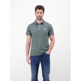 Lerros Herren Poloshirt, gr&uuml;n, Gr. XL, gestreift, Single Jersey, Obermaterial: 100% Baumwolle, Shirts, Kurzarm-Polo mit feinen Streifen
