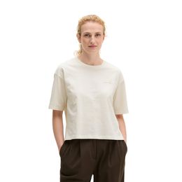 Marc O'Polo MARC O'POLO Damen T-Shirt, beige, Gr. XL, Jersey, Obermaterial: 100% Baumwolle, Shirts, oversized boxy aus weichem Single Jersey