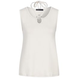 CLOUD 5IVE Damen Muskelshirt "CLOUD 5IVE Cloud 5ive Viscose Neckholder Top with Ring-Detail", wei&szlig;, Gr. S, unifarben, 95% Viskose, 5% Elasthan, Shirts