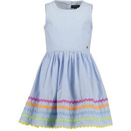 Blue Seven M&auml;dchen Sommerkleid, bunt, Gr. 116, kontrastfarbene Details, unifarben, Web, Obermaterial: 100% Baumwolle, Kleider