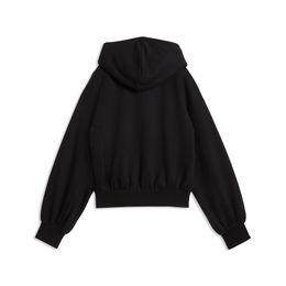 Puma Damen Kapuzensweatshirt "HER RELAXED HOODIE FL"Puma schwarz, Gr. XL, unifarben, Fleece, Obermaterial: 68% Baumwolle, 32% Polyester, Sweatshirts,