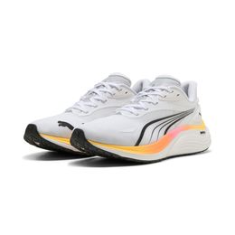 Puma Herren Laufschuh "ELECTRIFY NITRO 4", Gr. 46,5, wei&szlig;, Synthetik, Schuhe, mit atmungsaktivem Mesh-Obermaterial, mit herausnehmbarer Innensohle