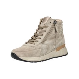Gabor COMFORT Damen Schn&uuml;rstiefelette "Gabor Comfort Stiefelette Veloursleder", Gr. 40, beige, Veloursleder, Schuhe