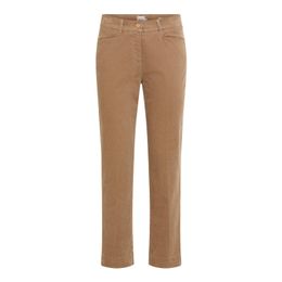 Brax Damen 5-Pocket-Hose "Style MARA S", braun, Gr. 40, Web, 75% Baumwolle, 24% Lyocell, 1% Elasthan, Hosen