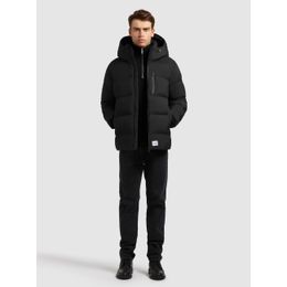 Khujo Herren Steppjacke "SILAS3", schwarz, Gr. L, unifarben, Web, 100% Nylon, Jacken