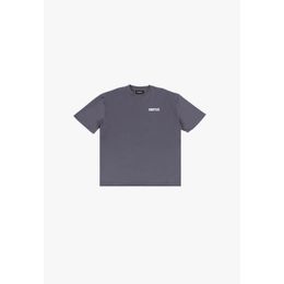 DROPSIZE Herren T-Shirt "Dropsize HEAVY OVERSIZED HEAVEN DOVE T-SHIRT"steel grau, Gr. XS, bedruckt, 100% Baumwolle, Shirts
